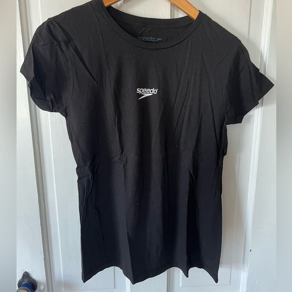 Speedo | Tops | Black Shirt With Speedo Logo | Poshmark